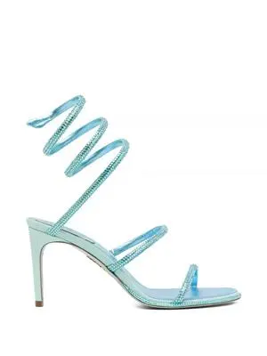 Rene Caovilla 105mm Cleo Embellished Sandals - Blue