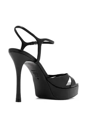 Schutz Maxine Platform Stiletto Heel Sandals - Black