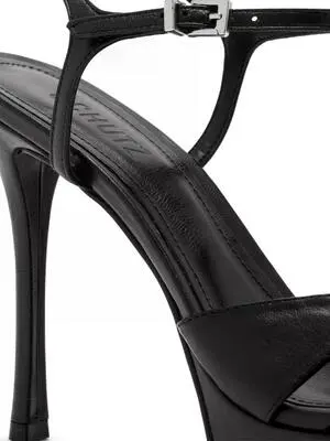 Schutz Maxine Platform Stiletto Heel Sandals - Black