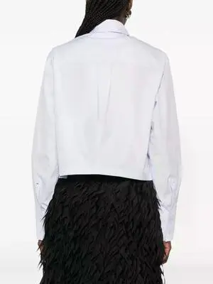 Sportmax Pleated Front Cropped Shirt
