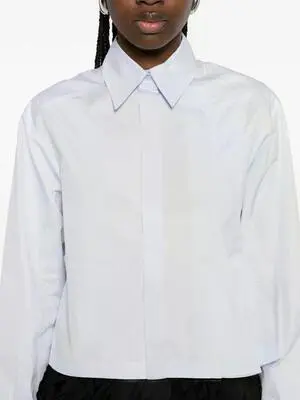 Sportmax Pleated Front Cropped Shirt