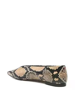 AeydĒ Betty Leather Flat Pumps