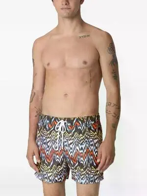 Missoni Zigzag-pattern Swim Shorts - Black