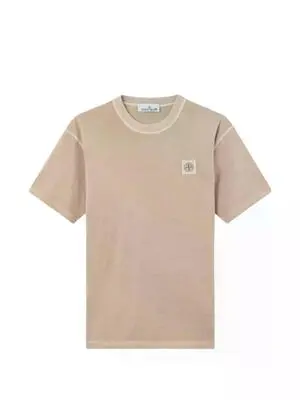 Stone Island Logo-patch T-shirt - Neutrals