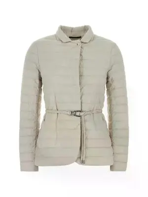 MOORER Belted Quilted Jacket