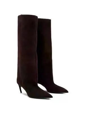 Attico Lea Heeled Boots - Brown