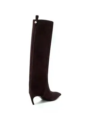 Attico Lea Heeled Boots - Brown