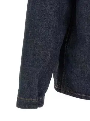 Stone Island Contrast-stitching Zip Denim Overshirt