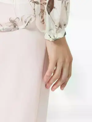 Max Mara Floral Bow Blouse