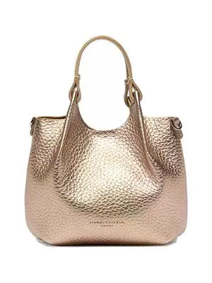 GIANNI CHIARINI Grained-leather Shoulder Bag - Neutrals