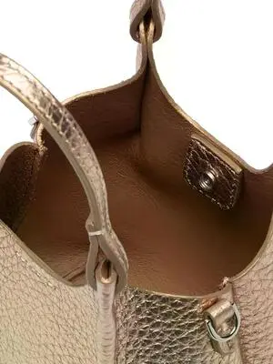 GIANNI CHIARINI Grained-leather Shoulder Bag - Neutrals