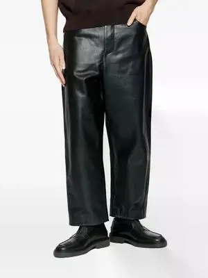 JIL SANDER Leather Pack-pocket Trousers