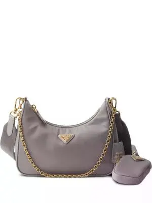 Prada 2005 Re-edition Re-nylon Shoulder Bag - Grey