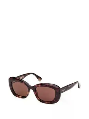 Max Mara Rectangle-frame Sunglasses - Brown