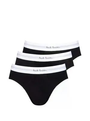 Paul Smith Logo-waistband Briefs - Black
