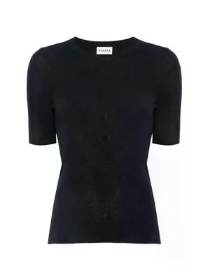 P.a.r.o.s.h Ribbed Short-sleeve T-shirt - Blue