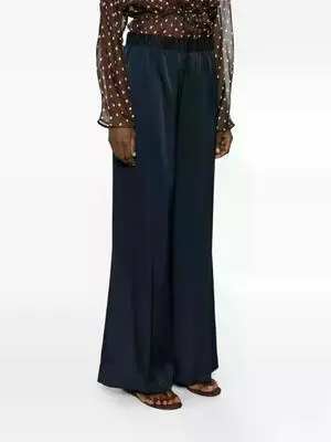 P.a.r.o.s.h Elastic Waist Palazzo Pants - Blue