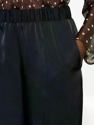 P.a.r.o.s.h Elastic Waist Palazzo Pants - Blue