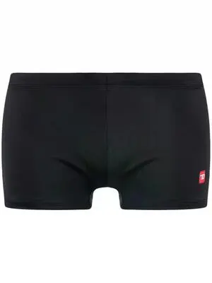 DIESEL® Logo-print Boxers - Black