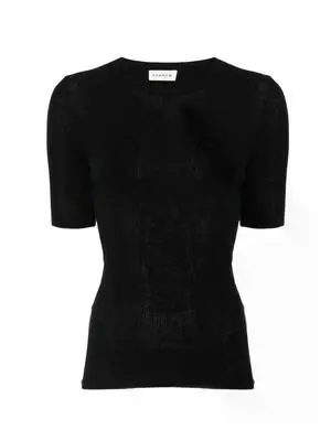 P.a.r.o.s.h Ribbed T-shirt - Black