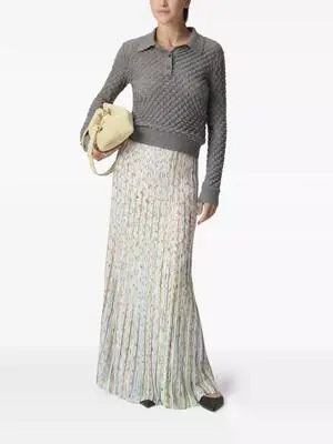 Missoni Sequin Embellished Pleated Maxi Skirt