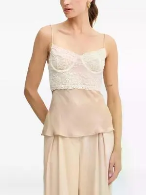 Bardot Lace-panel Top