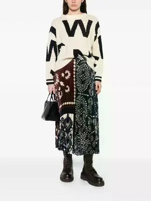 Max Mara Long-sleeve Letter Print Sweater
