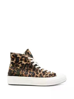 CONVERSE First String Chuck Taylor All Star Leopard-print Sneakers - Brown