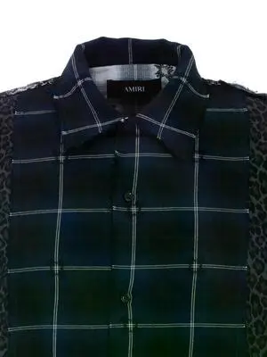 Amiri Patchwork Shirt - Blue