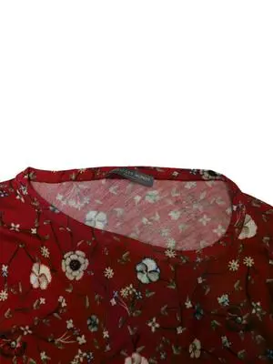 Alexander McQueen Floral Draped Asymmetrical Dress