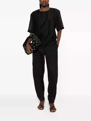 THELATEST Dean Short-sleeve Blouse - Black