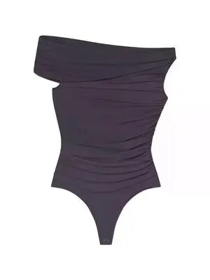 AGOLDE Draped Bodysuit - Grey