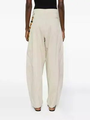 DARKPARK Beaded Trousers - Neutrals
