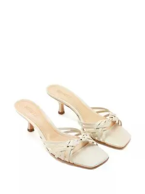 Schutz Tara Braided-strap Sandals - Neutrals