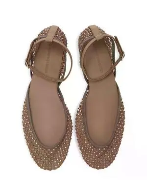 Christopher Esber Ankle-strap Embellished Ballet Flats