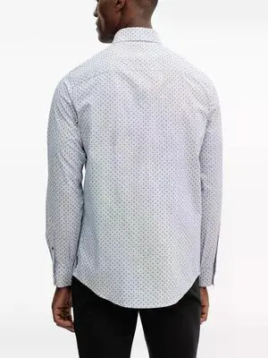 Armani Exchange Patterned Button-down Shirt - Blue