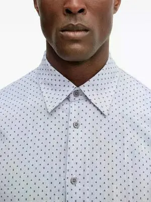 Armani Exchange Patterned Button-down Shirt - Blue