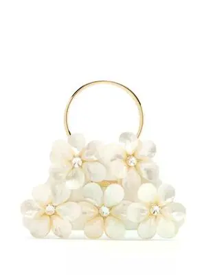 VANINA Floral-appliqué Tote - Neutrals