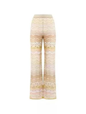 Missoni Chevron-knit Sequin-embellished Trousers