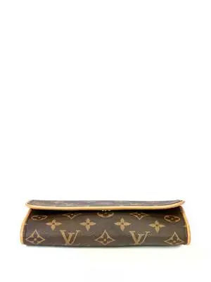 LOUIS VUITTON 1998 Pm Twin Clutch - Brown