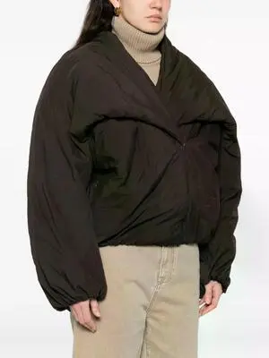 Jacquemus The Paysan Shawl-collar Puffer Jacket - Brown