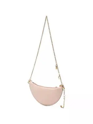 Chloé Mini Leather Shoulder Bag With Charm Detail - Neutrals