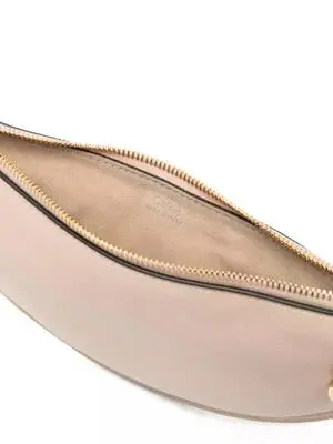 Chloé Mini Leather Shoulder Bag With Charm Detail - Neutrals