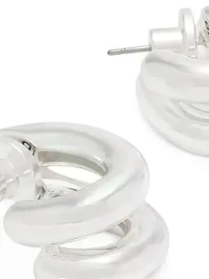 Jenny Bird Florence Twisted Hoop Earrings - Silver