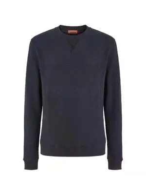 Missoni Crew Neck Chevron Pattern Sweatshirt