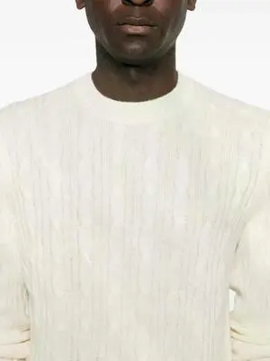 BOSS Cable-knit Crew-neck Sweater