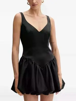 Bardot V-neck Mini Dress