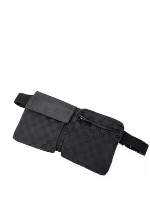 Gucci Gg Canvas Belt Bag - Black