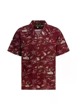 MONTBELL Printed Short-sleeve Shirt - Red