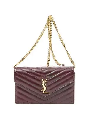Saint Laurent Cassandre Envelope Crossbody Bag - Red